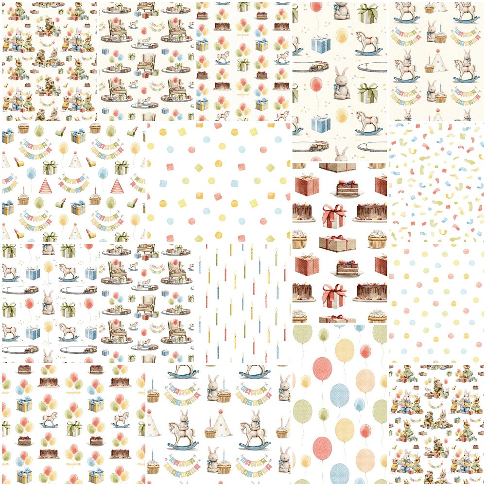 Little Critters It's a Party! Fabric Collection - 1 Yard Bundle