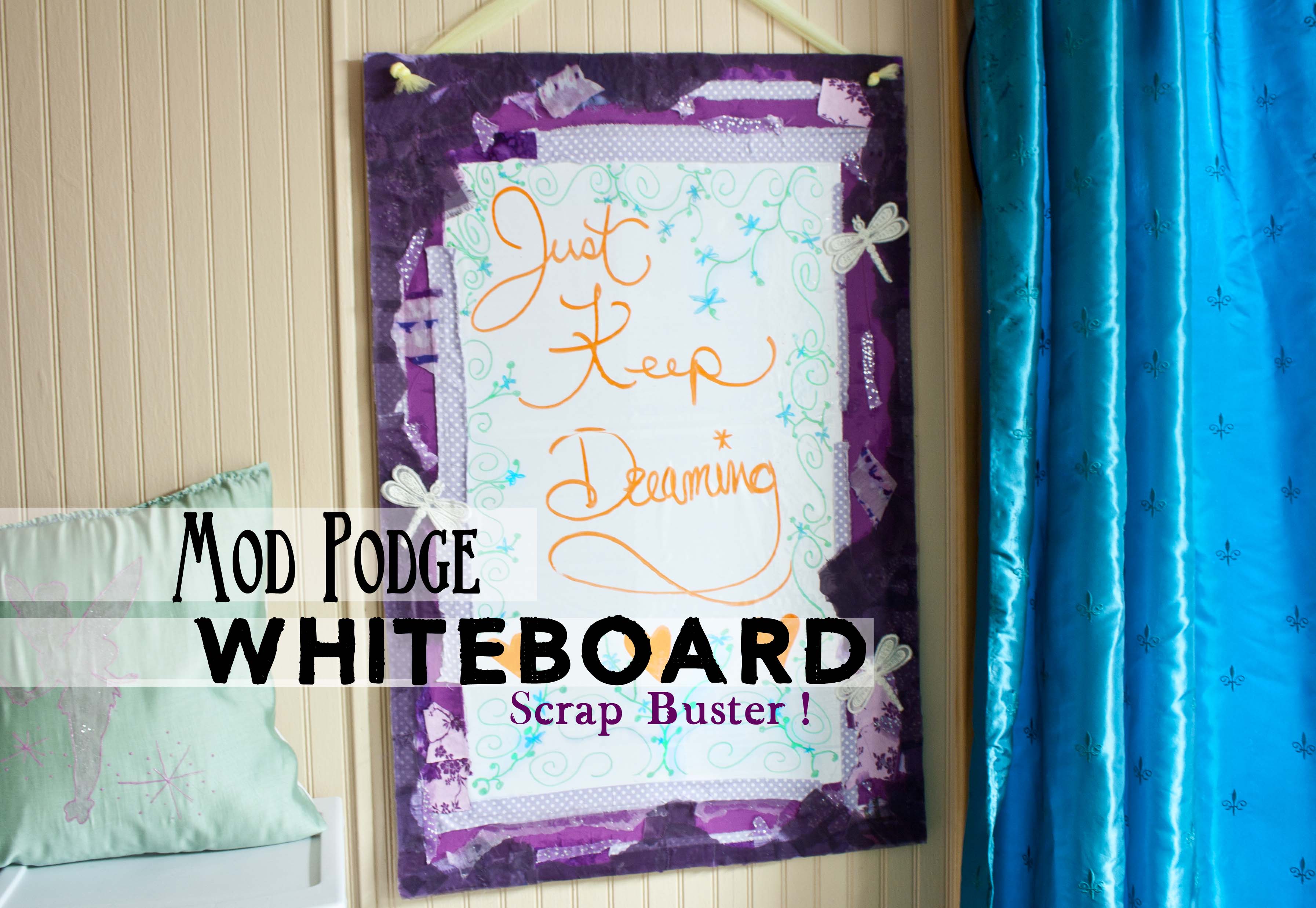 Use Up Your Scrap Stash - Hanging Dry Erase Board Tutorial