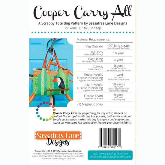 Cooper Carry-All Pattern