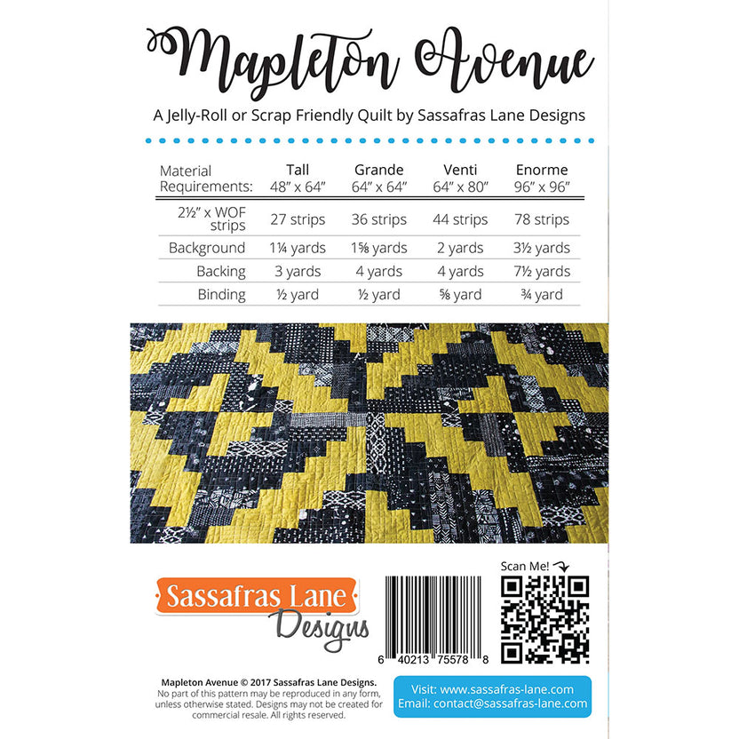 Mapleton Avenue Quilt Pattern