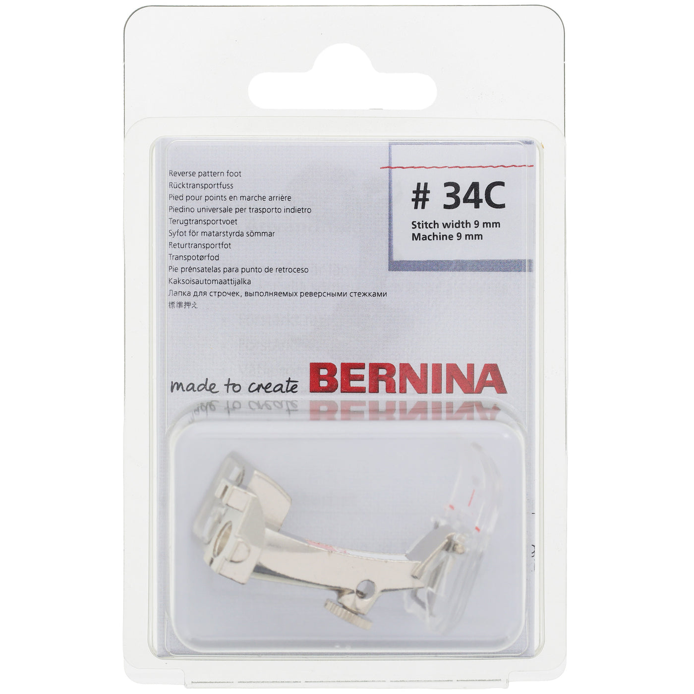 #34C Reverse Pattern Foot with Clear Sole, Bernina #0307697300