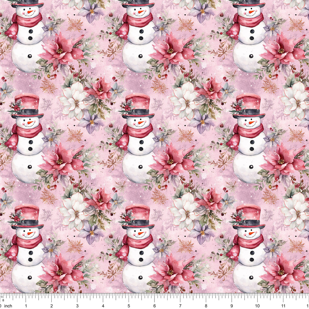 Jolly Snowmen Pattern #5 Fabric