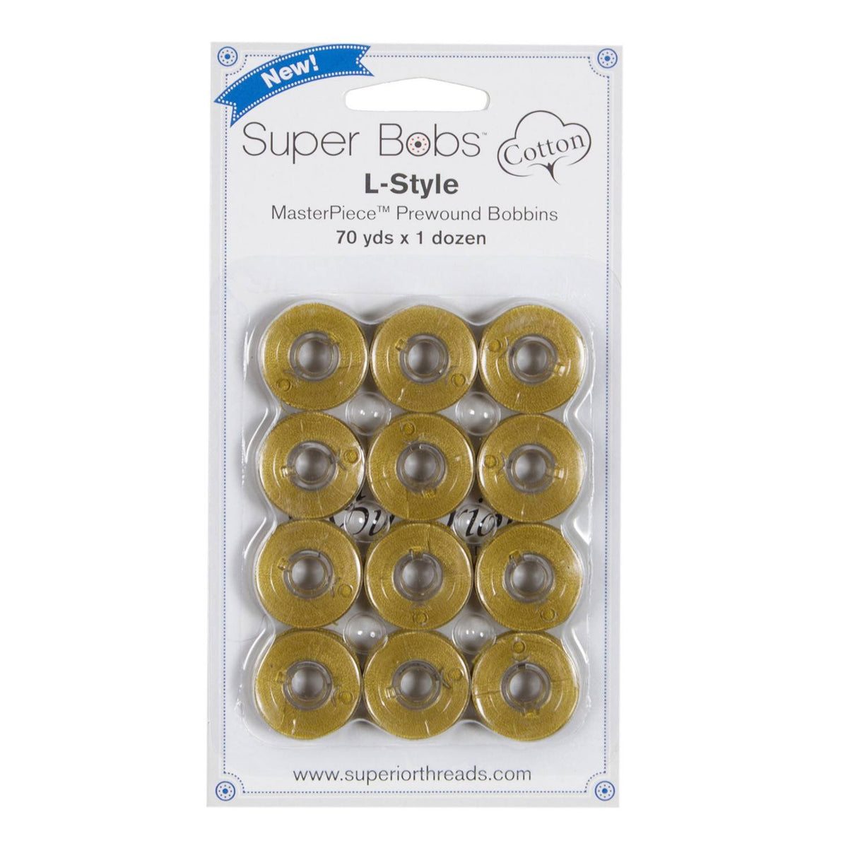 Super Bobs MasterPiece Prewound L-Style Bobbins