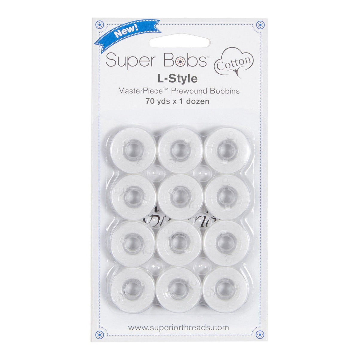 Super Bobs MasterPiece Prewound L-Style Bobbins