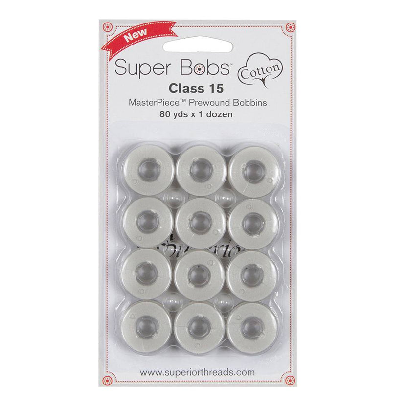Super Bobs MasterPiece Prewound Class 15 Bobbins