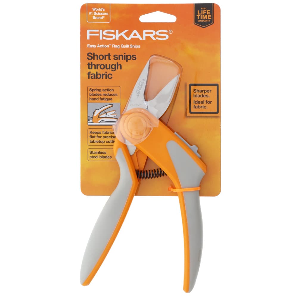 Fiskars 8" Easy Action Rag Quilt Snips