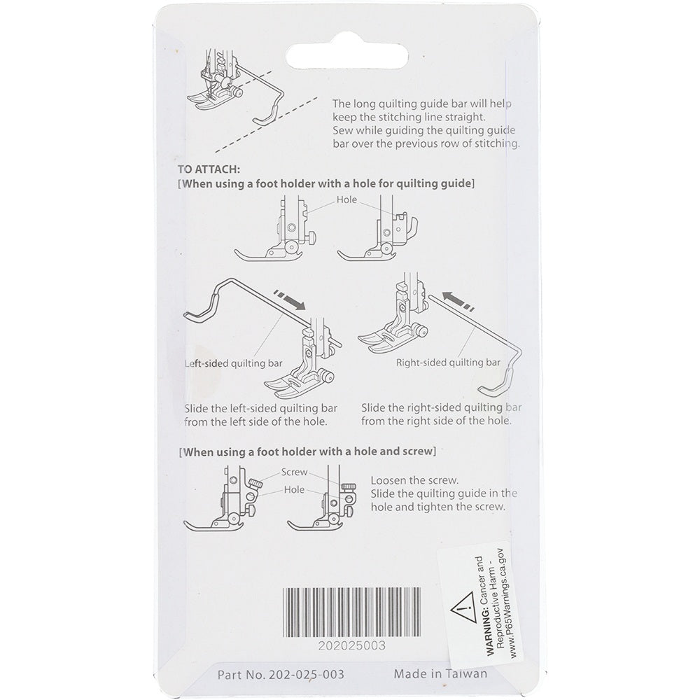 Long Quilting Guide Bar Set, Janome #202025003
