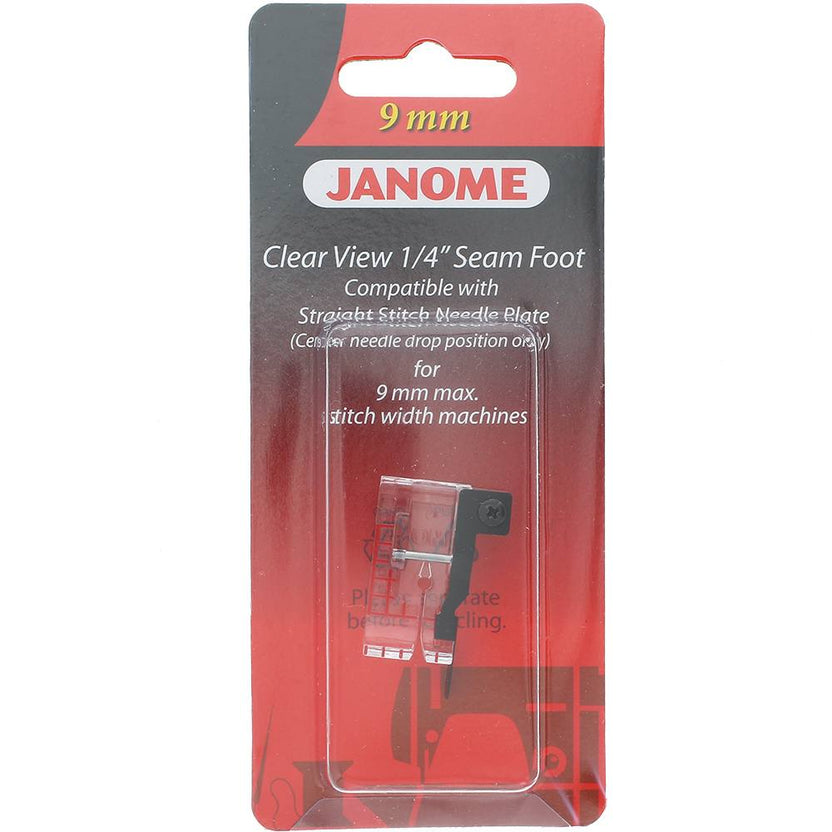 Clear View 1/4" Seam Foot, Janome #202216003