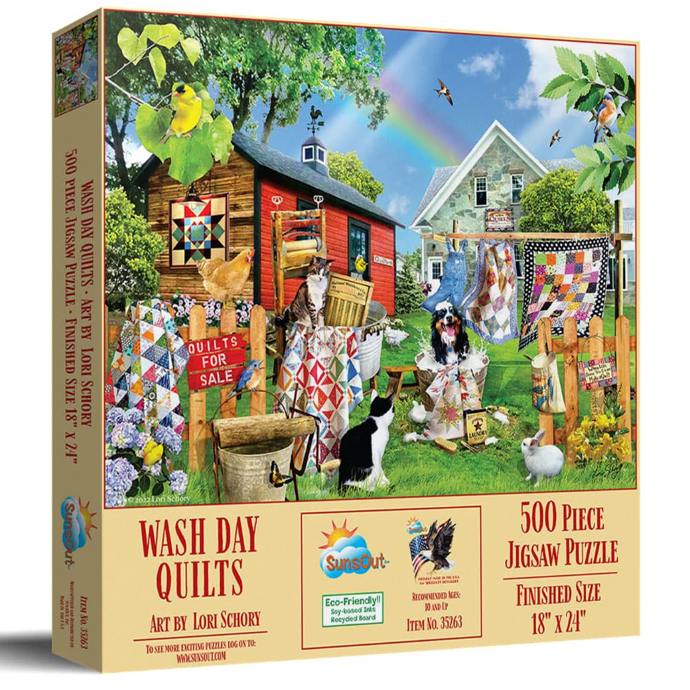 Wash Day Quilts 500pc Jigsaw Puzzle