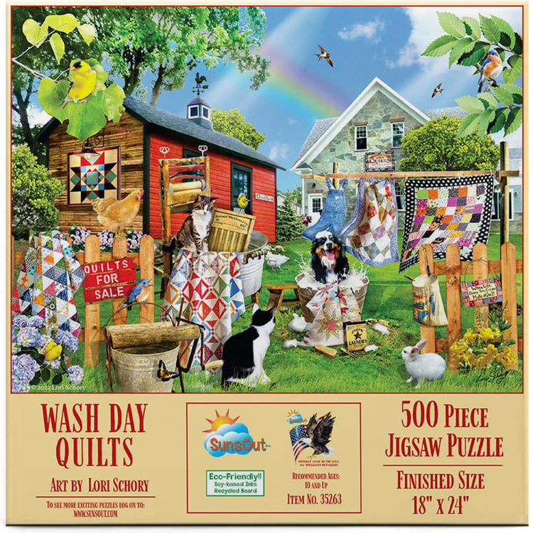 Wash Day Quilts 500pc Jigsaw Puzzle