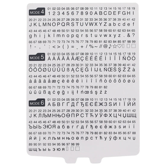 Stitch Chart, Janome #809801206