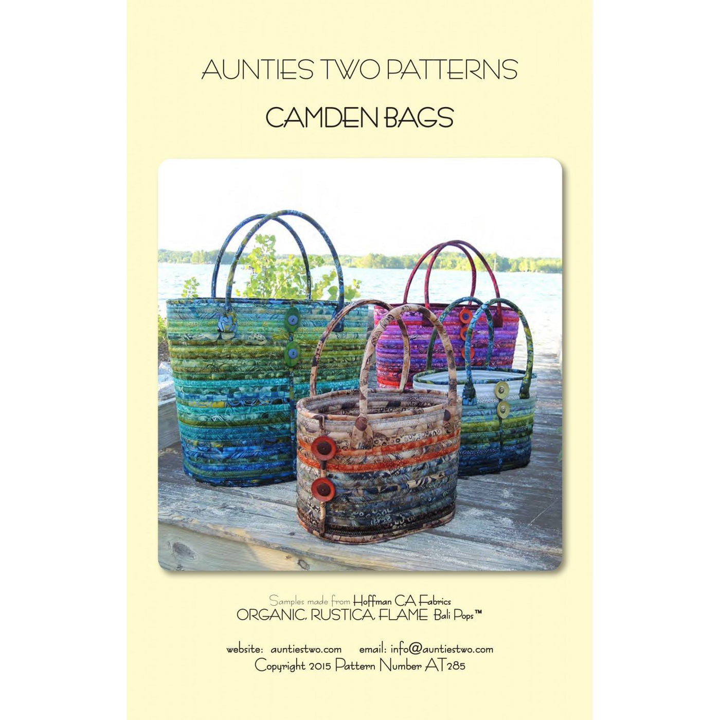 Camden Bags Patterns, Aunties Two Patterns