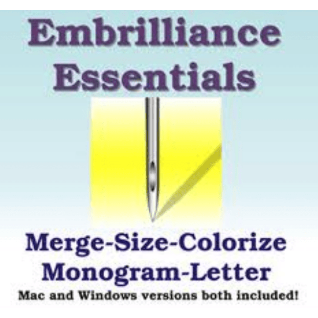 Embrilliance Essentials Embroidery Software