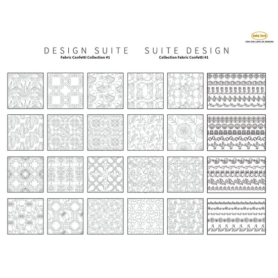 Baby Lock Fills & Motifs Fabric Confetti Collection
