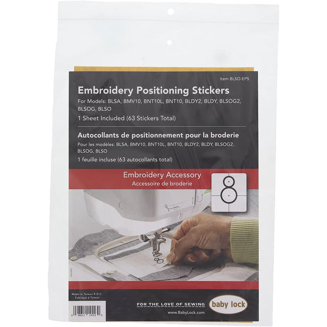 Embroidery Positioning Stickers, Babylock #BLSO-EPS (77pc)