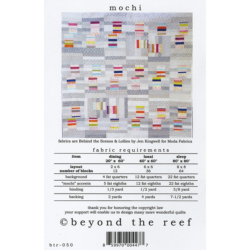 Mochi Quilt Pattern