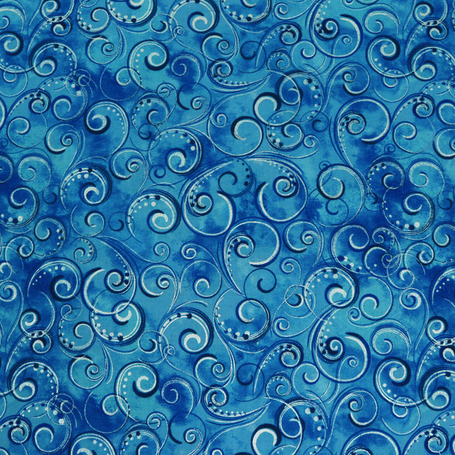 Pearl Splendor Fabric Collection - Royal Blue