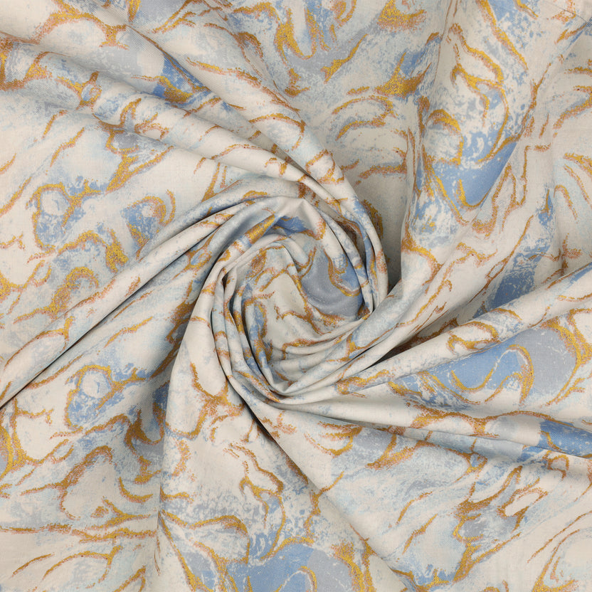 Marbled Earth Fabric Collection - Sky