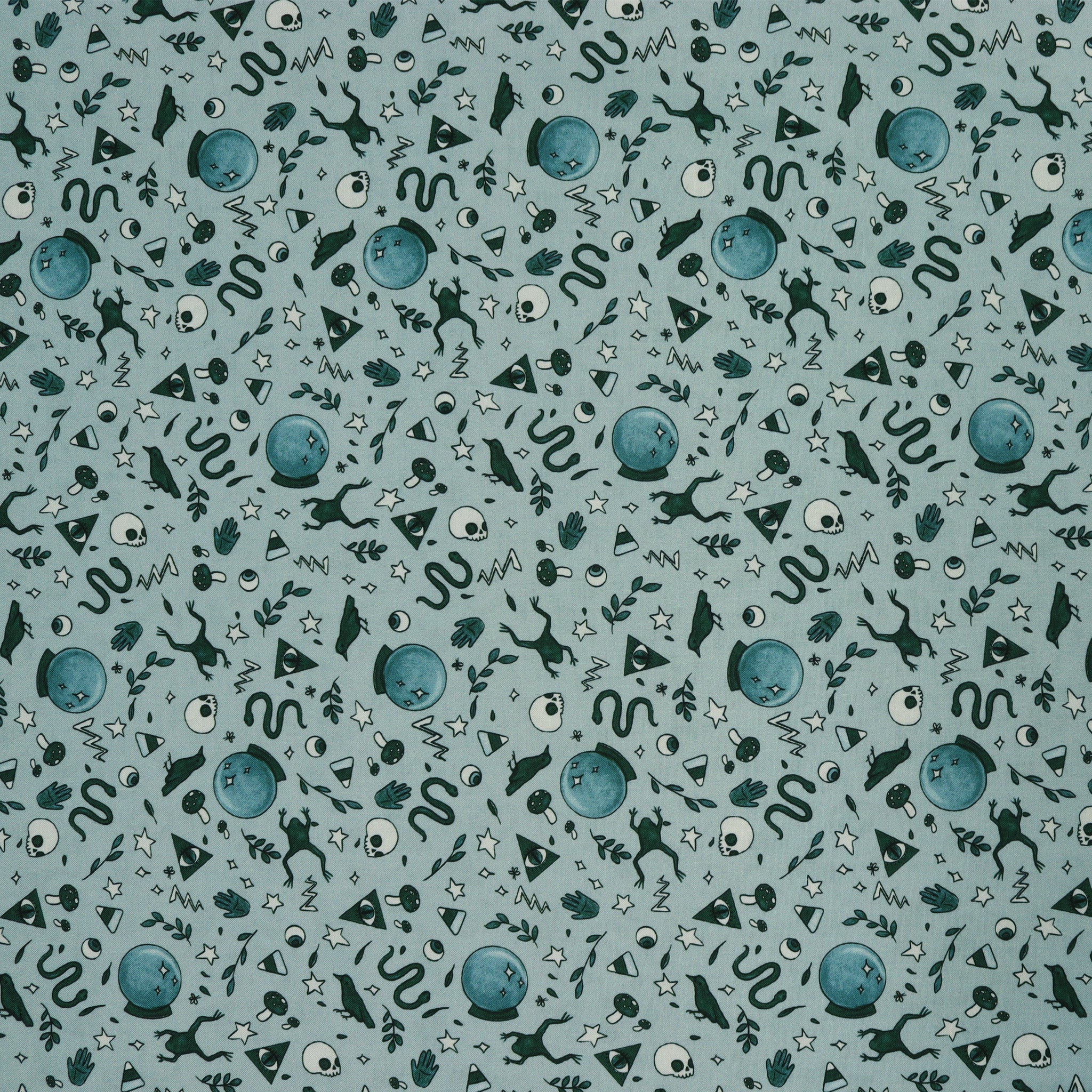 Spellbound Fabric Collection - Eye of Newt Blue
