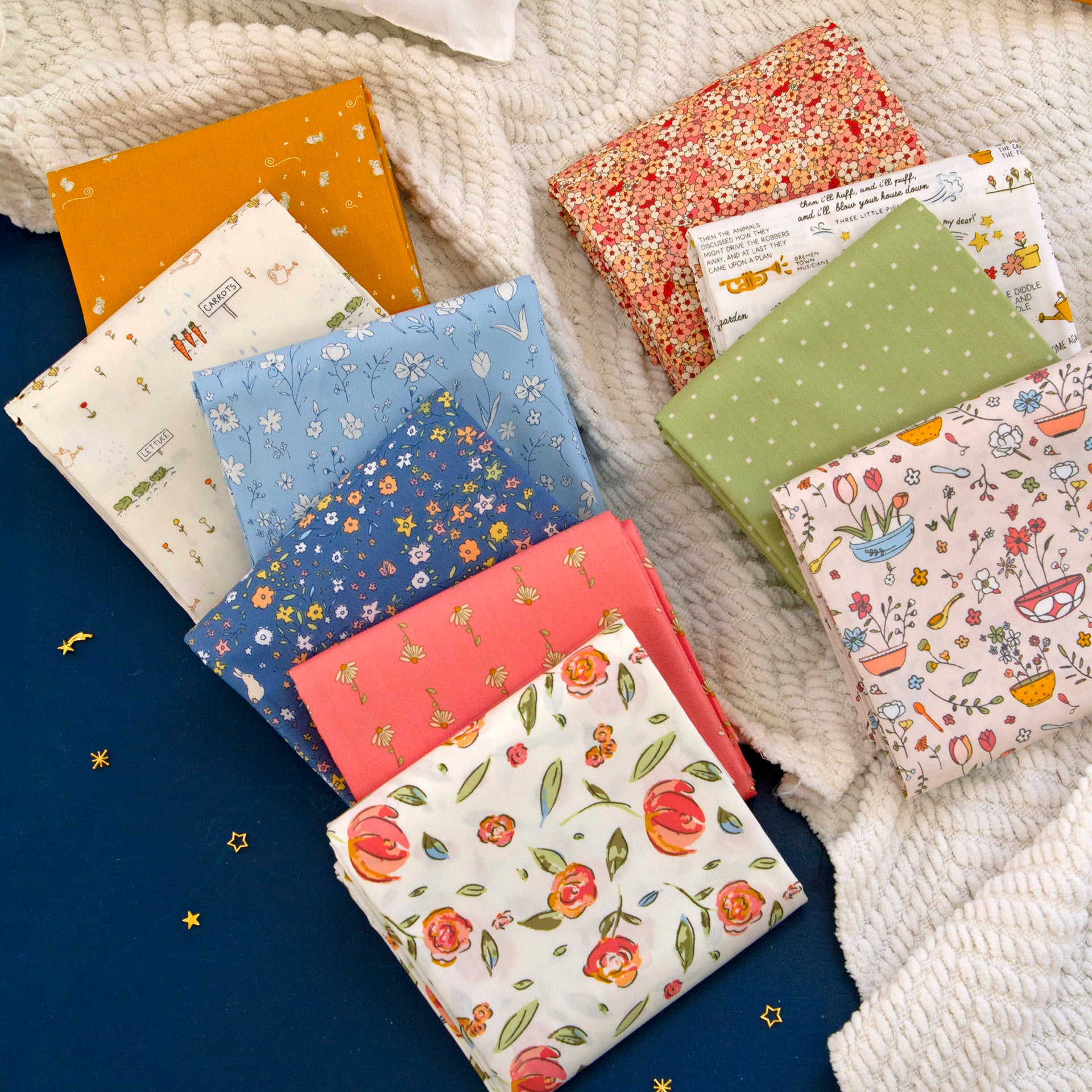 Bedtime Stories Fabric Collection - Little Briar Rose in Flannel
