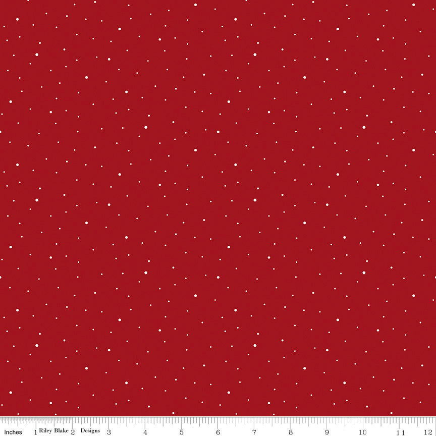Dapple Dot Fabric Collection - Riley Red