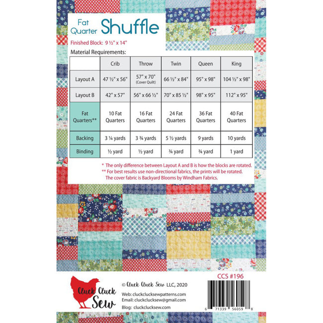 Fat Quarter Shuffle Quilt Pattern