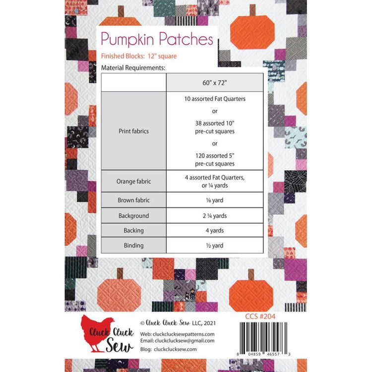 Pumpkin Patches Quilt Pattern