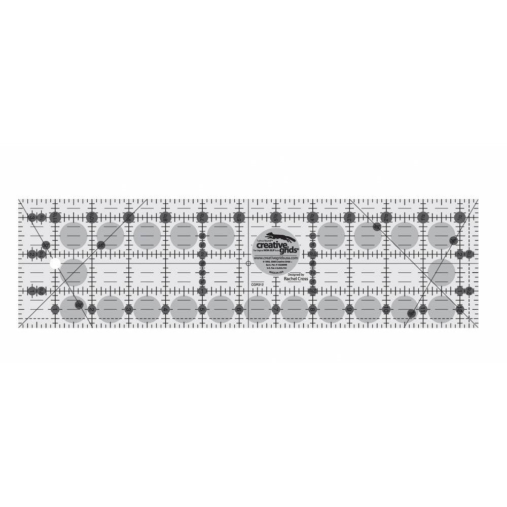 Quilting Ruler 3-1/2" x 12-1/2", Creative Grids