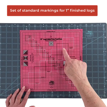 Creative Grids, 10" Log Cabin Trim Tool Duo