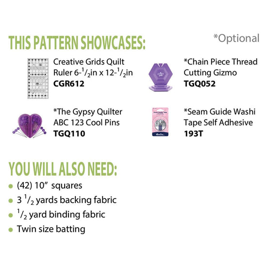 Barcode Quilt Pattern - Cut Loose Press