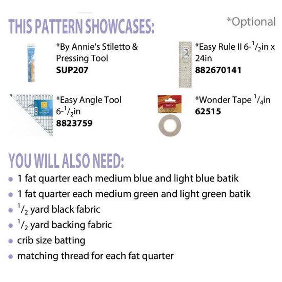 Stained Glass Table Runner Pattern - Cut Loose Press