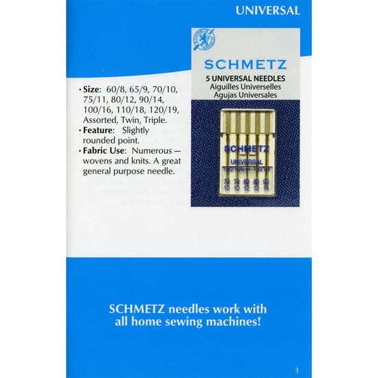 Schmetz Sewing Machine Needle ABC Pocket Guide