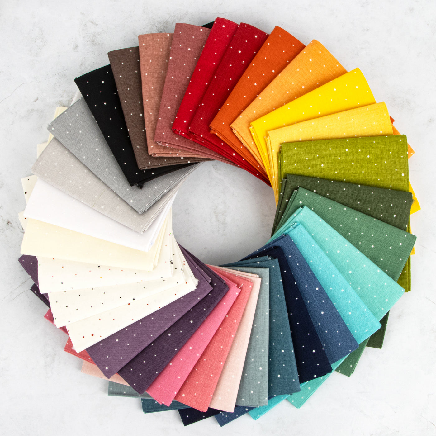 Dapple Dot Fabric Collection - Riley Red