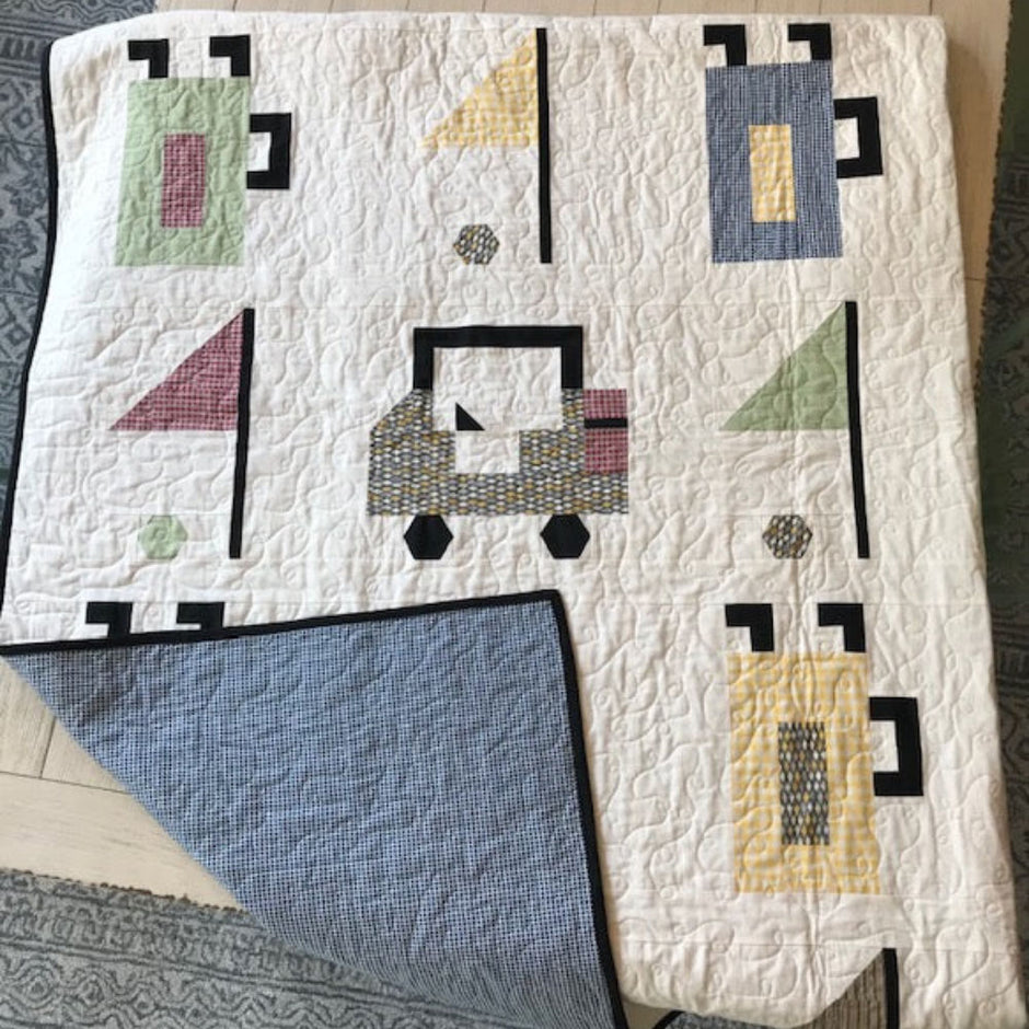 Golf Bags and Flags Quilt Pattern