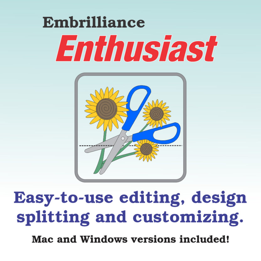 Embrilliance Enthusiast Embroidery Software