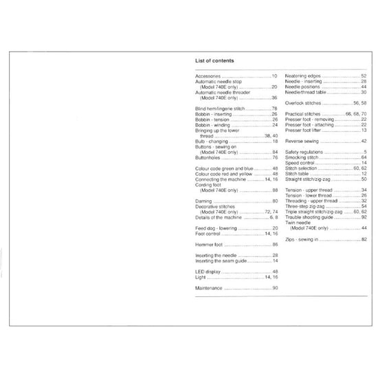 Bernette 730 Instruction Manual