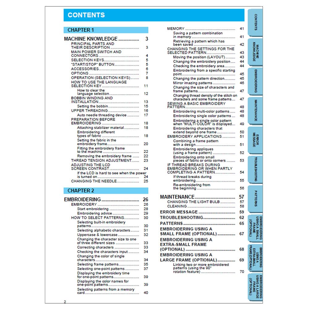 Brother PE-180D Instruction Manual
