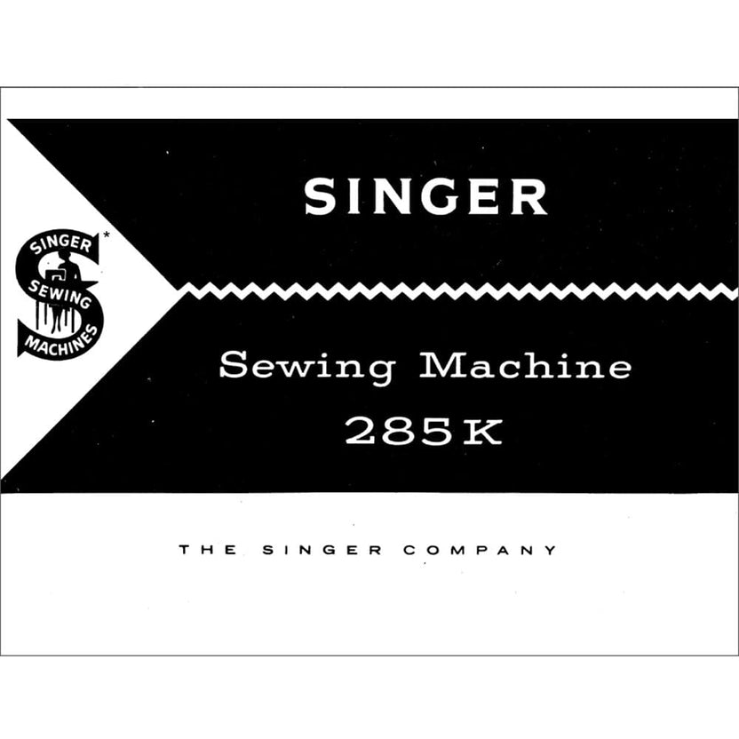 Singer 285K Instruction Manual