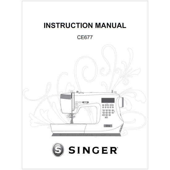 Singer CE677 Elite Instruction Manual