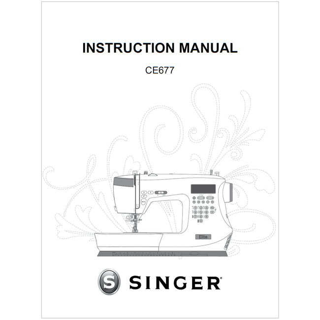 Singer CE677 Elite Instruction Manual