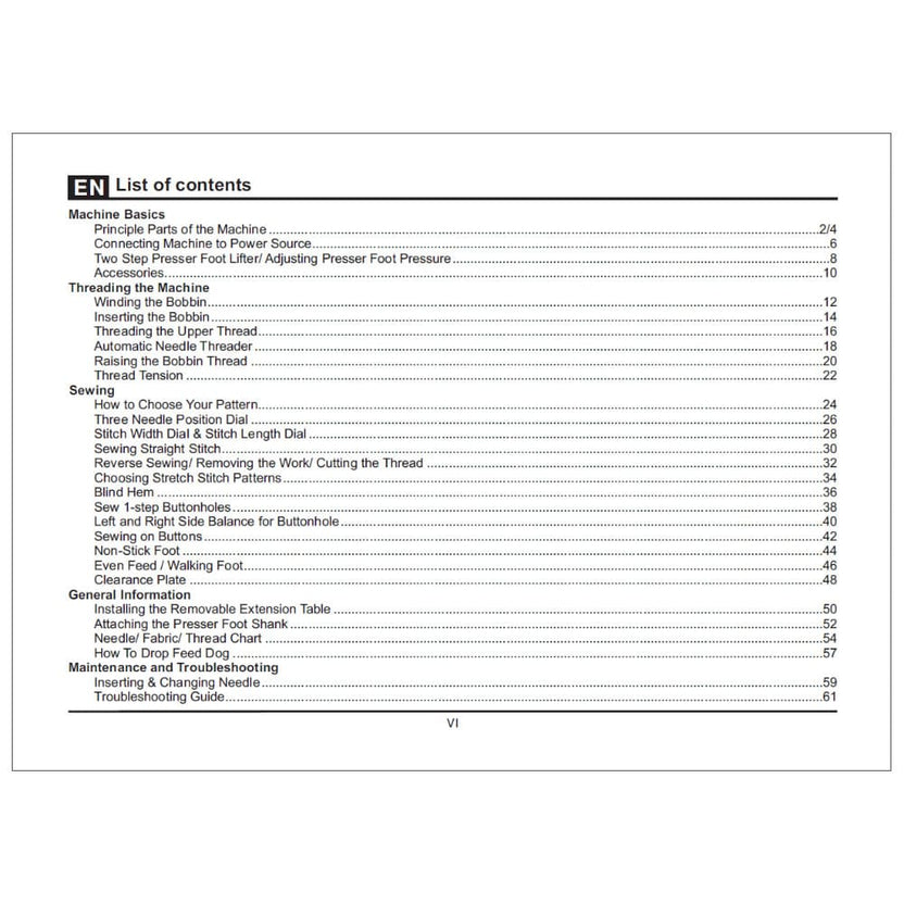 Singer HD6360 Instruction Manual