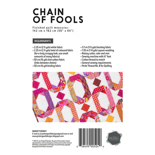 Jen Kingwell, Chain Of Fools Quilt Pattern