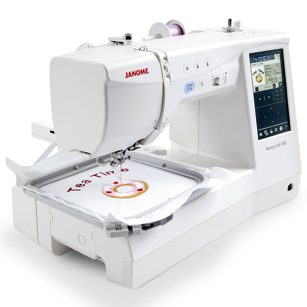 Janome Memory Craft 1000 Sewing & Embroidery Machine w/ FREE Bonus Bun