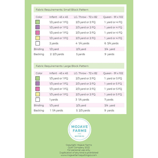 Sherbert Quilt Pattern