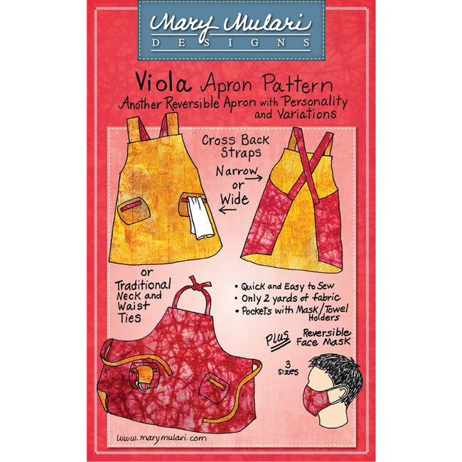 Viola Apron Pattern, Mary Mulari Designs