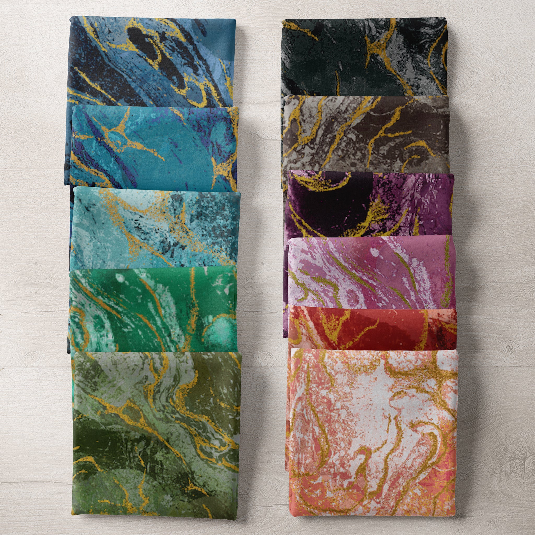 Marbled Earth Fabric Collection - Cocoa