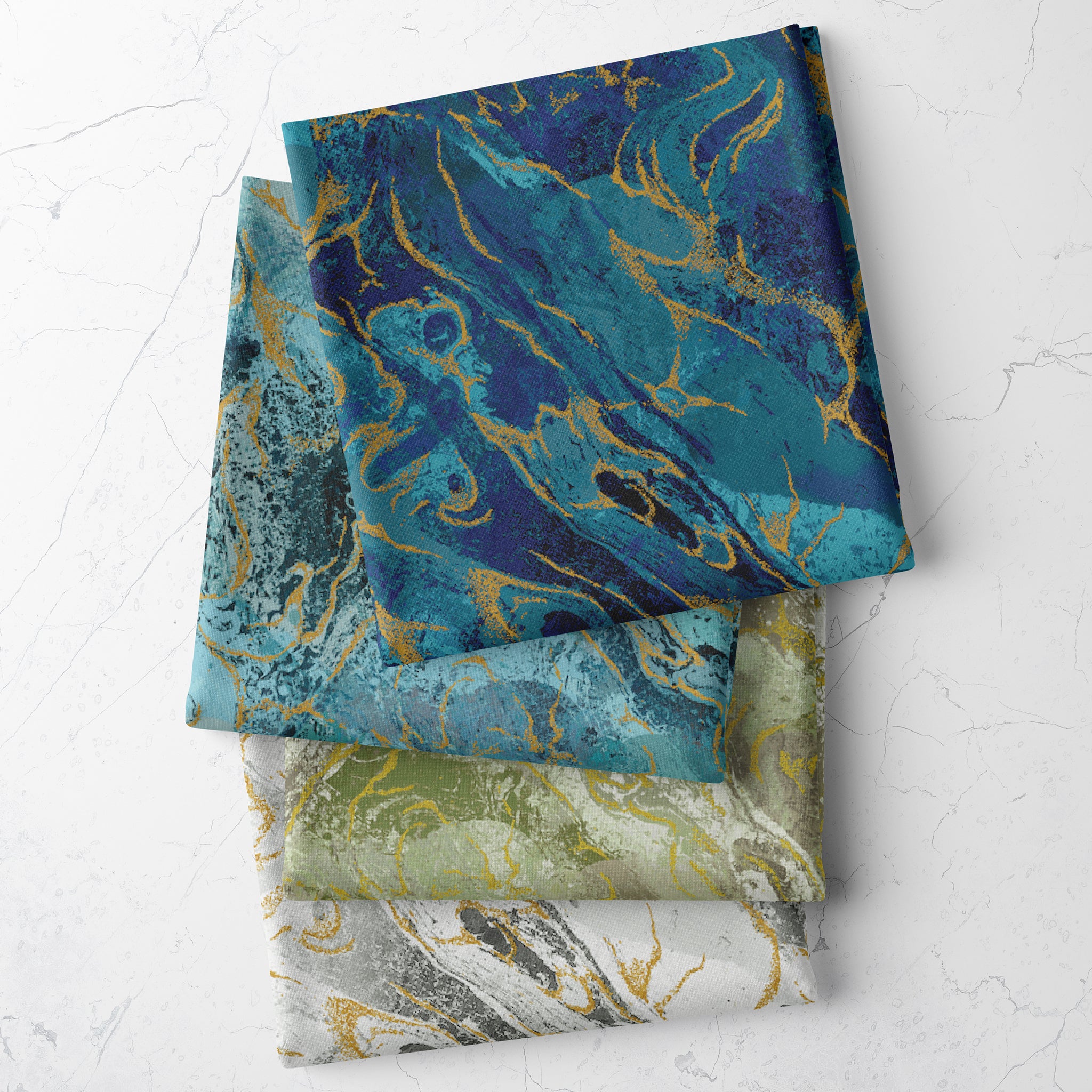 Marbled Earth Fabric Collection - Charcoal