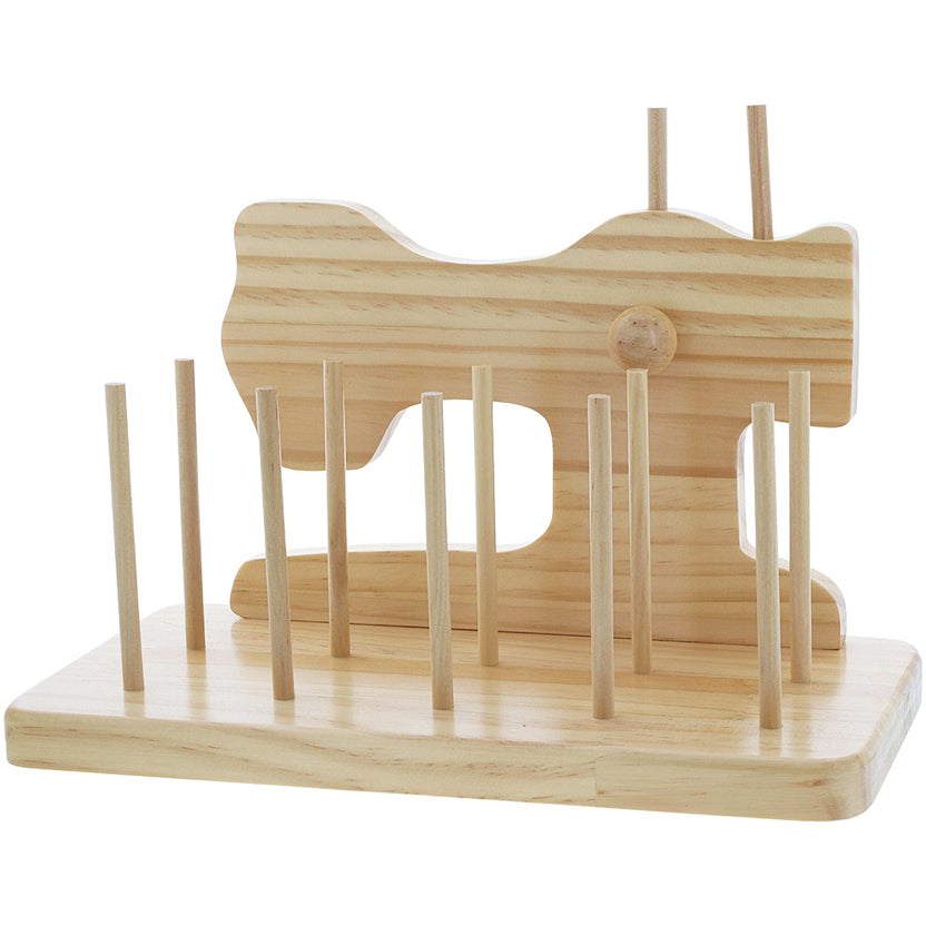 Wooden Spool Organizer (10 Spools)