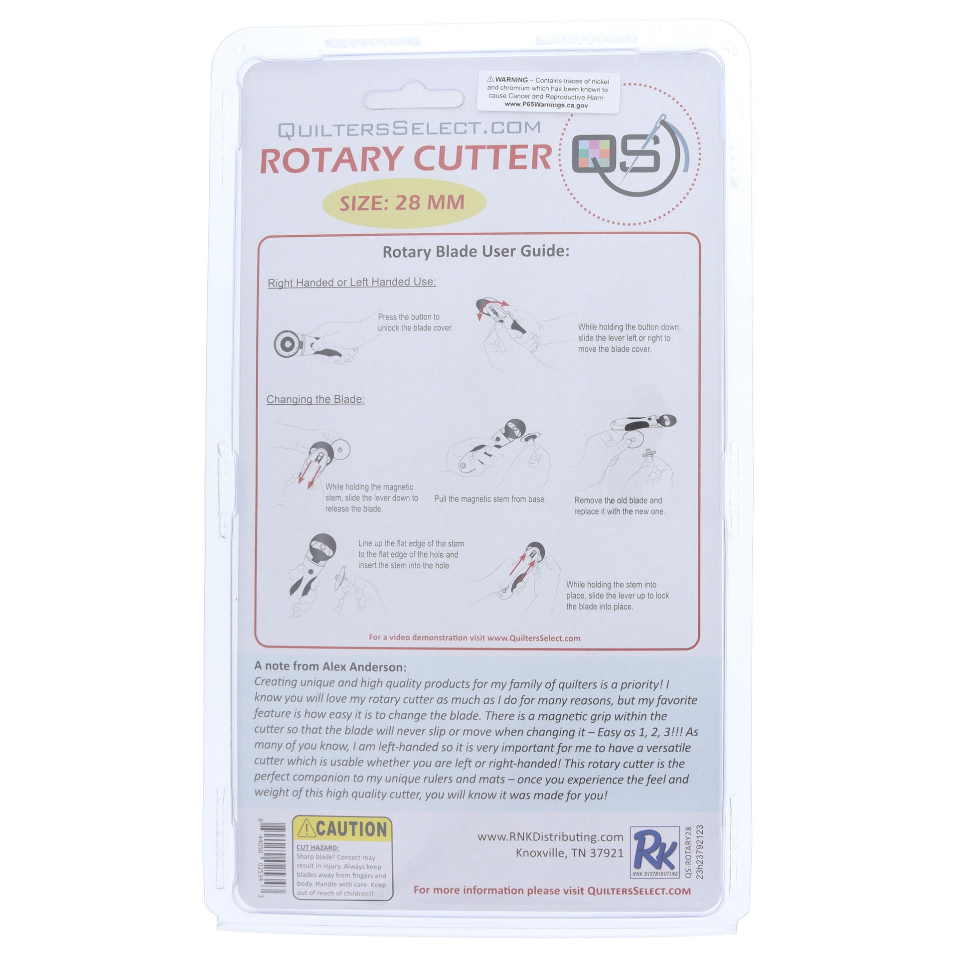 28mm Rotary Cutter, Quilter's Select