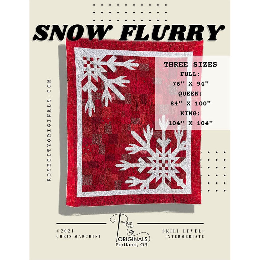 Snow Flurry Patchwork Quilt Pattern
